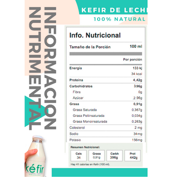 KEFIRGDL- Kefir de leche natural – Cuatro Biomarket